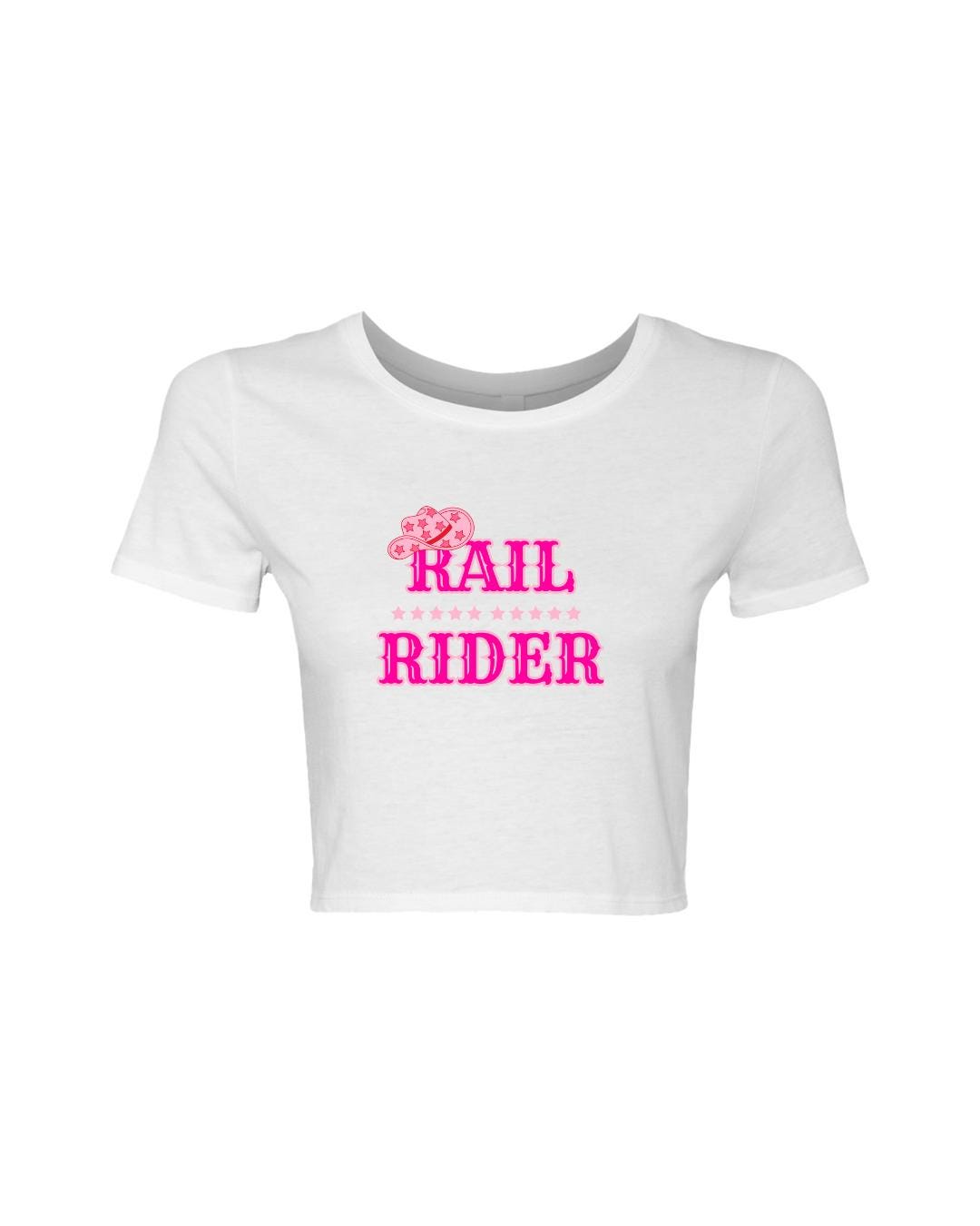 Rave Crop Top: Rail Rider EDM Music Festival Tee - Etsy