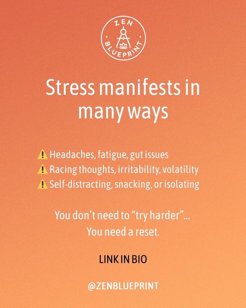 The Zen Blueprint Nervous System Reset Workbook: 6-week Stress and Anxiety Relief (PDF Download ...