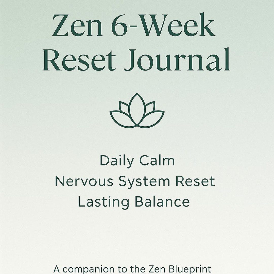 Zen Blueprint Reset Journal - LAUNCH SPECIAL - Etsy