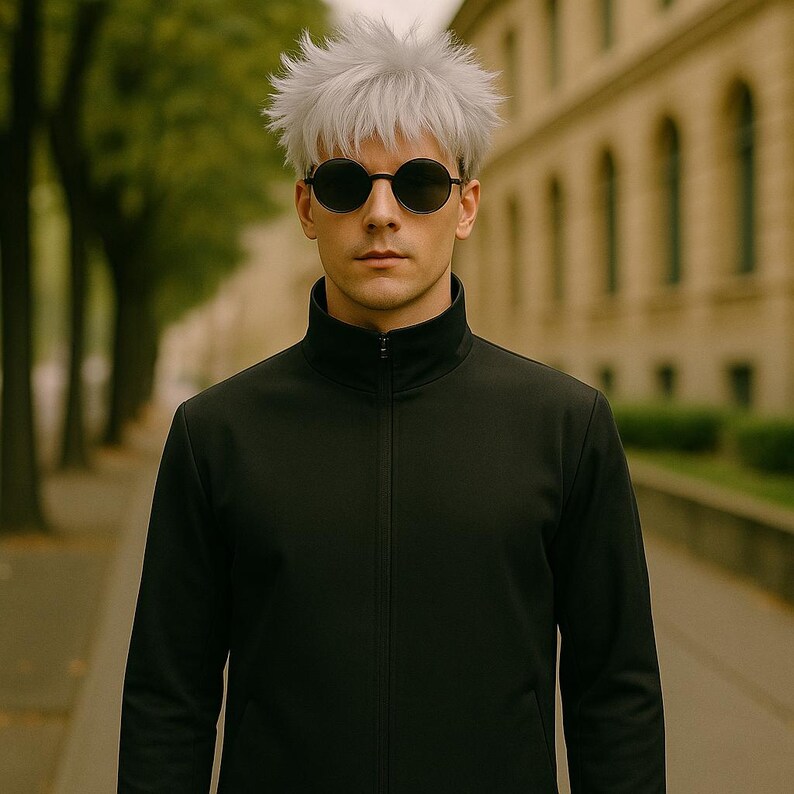 Gojo Satoru Cosplay Costume | Jujutsu Kaisen Anime Outfit With Eye ...