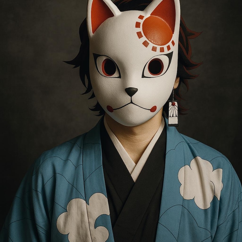 Tanjiro Mask - Etsy