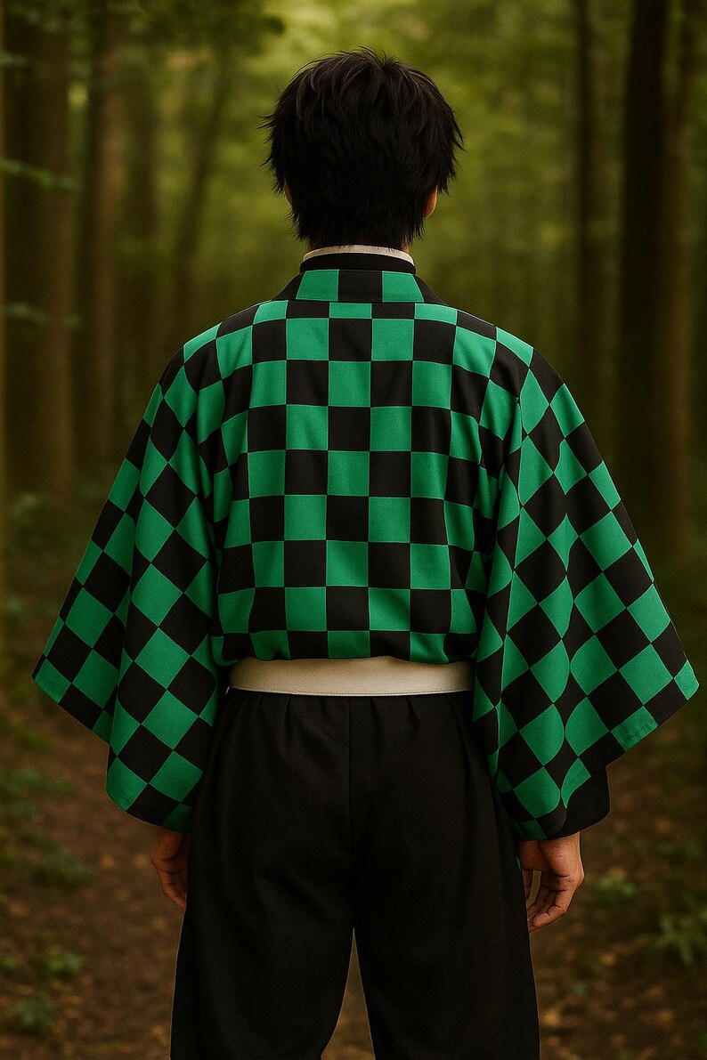 Demon Slayer Tanjiro Cosplay Costume | Anime Kimono Outfit for ...