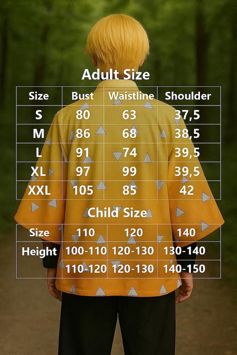 Demon Slayer Zenitsu Cosplay Costume | Anime Kimono Outfit for ...