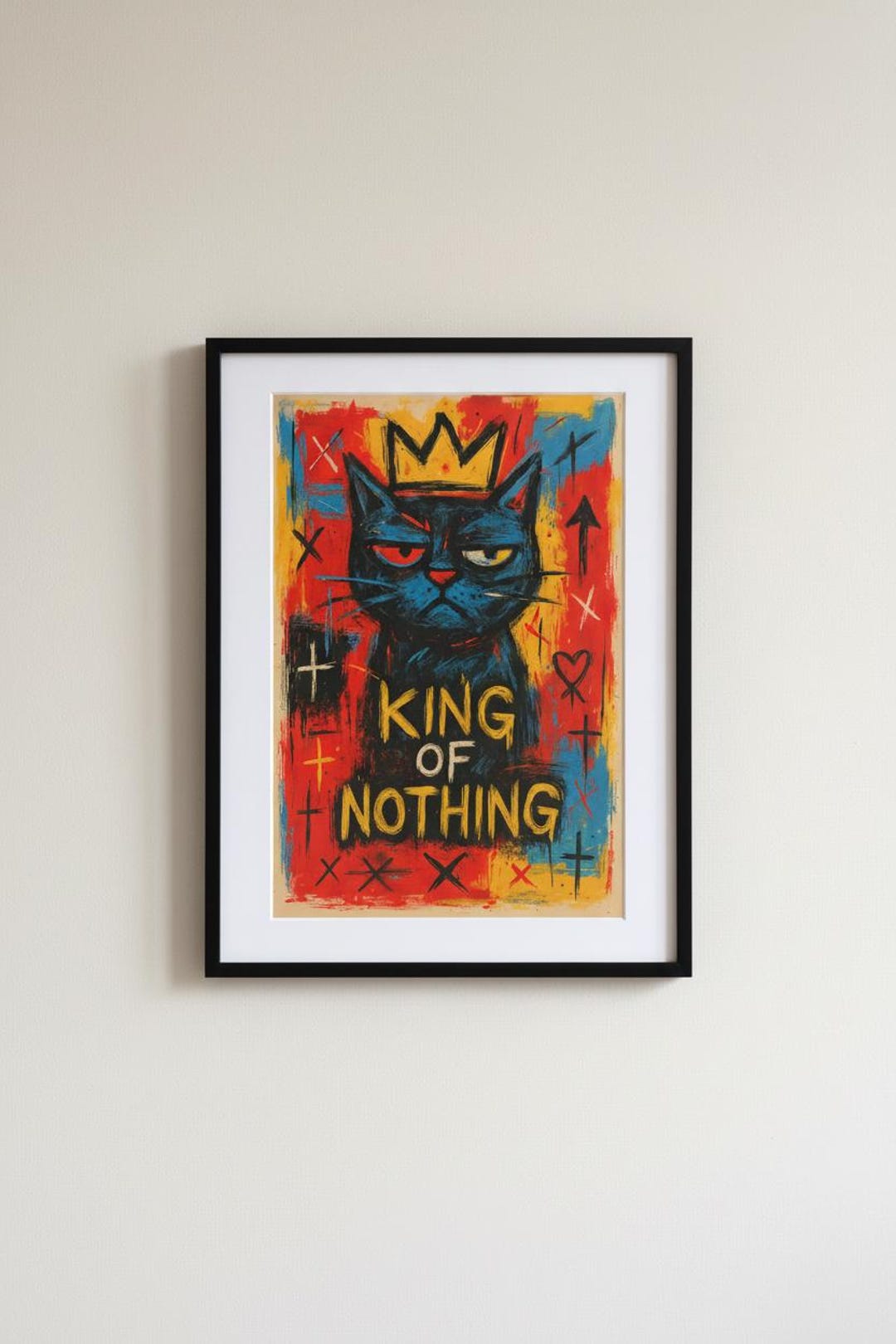 King of Nothing – Grumpy Cat Graffiti Wall Art | Urban Pop Art ...