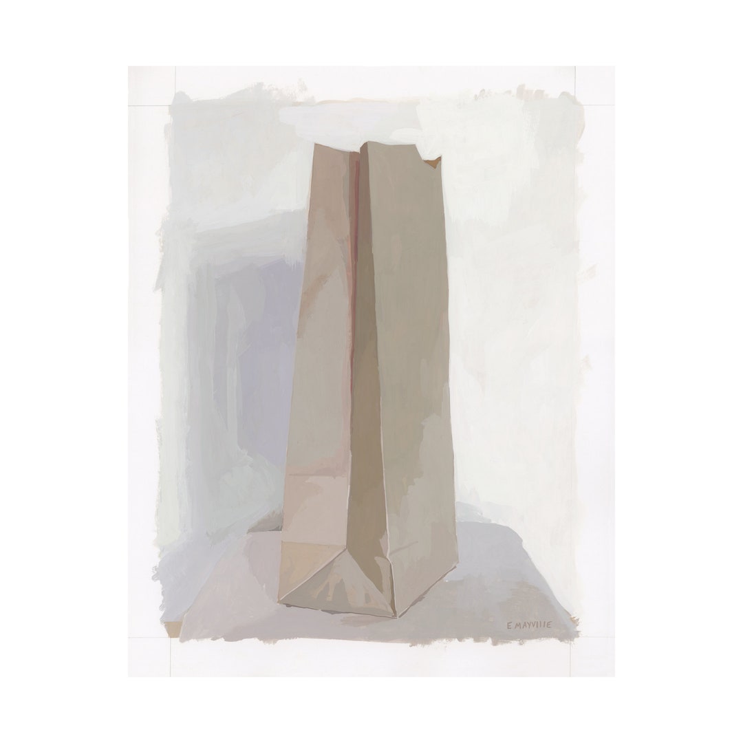 Paper Bag 4 - Gouache on Paper Painting - Etsy