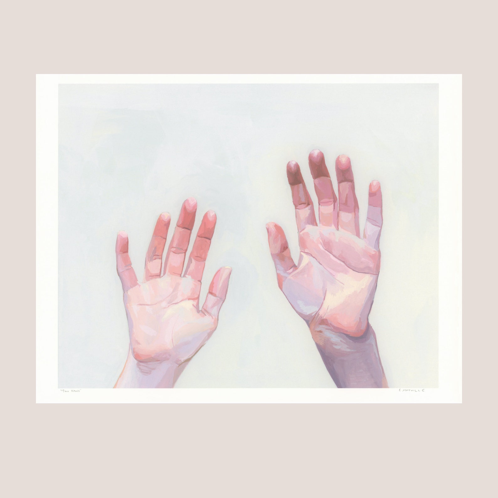 Two Hands - Archival Print - Etsy