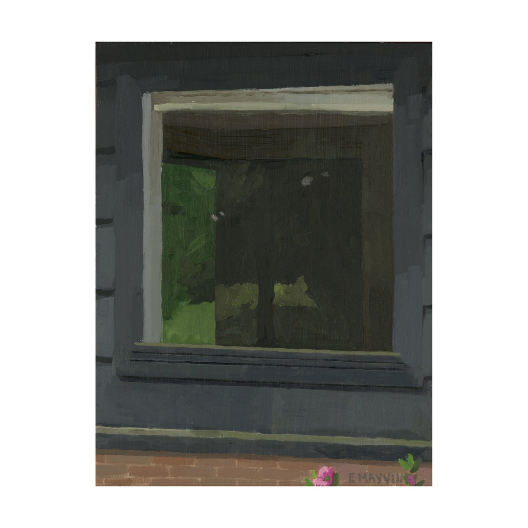 Studio Window - Oil on Panel - Etsy