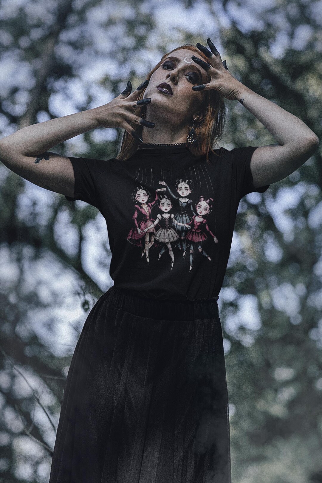 Gothic Marionette Doll Victorian Dance Shirt | Vintage Puppet Ballet ...