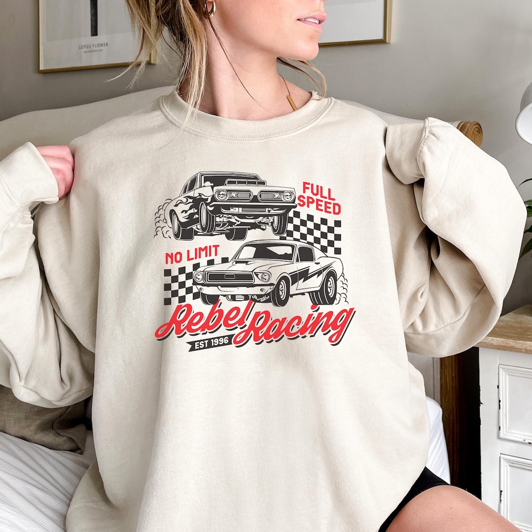 Rebel Racing Shirt, Muscle Car Tee, Vintage Racing Top, Car Lover Gift ...