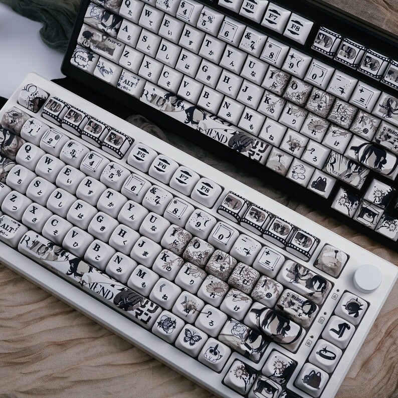 Reze Anime Keycaps: Chainsaw Man PBT Cherry Profile Set - Etsy