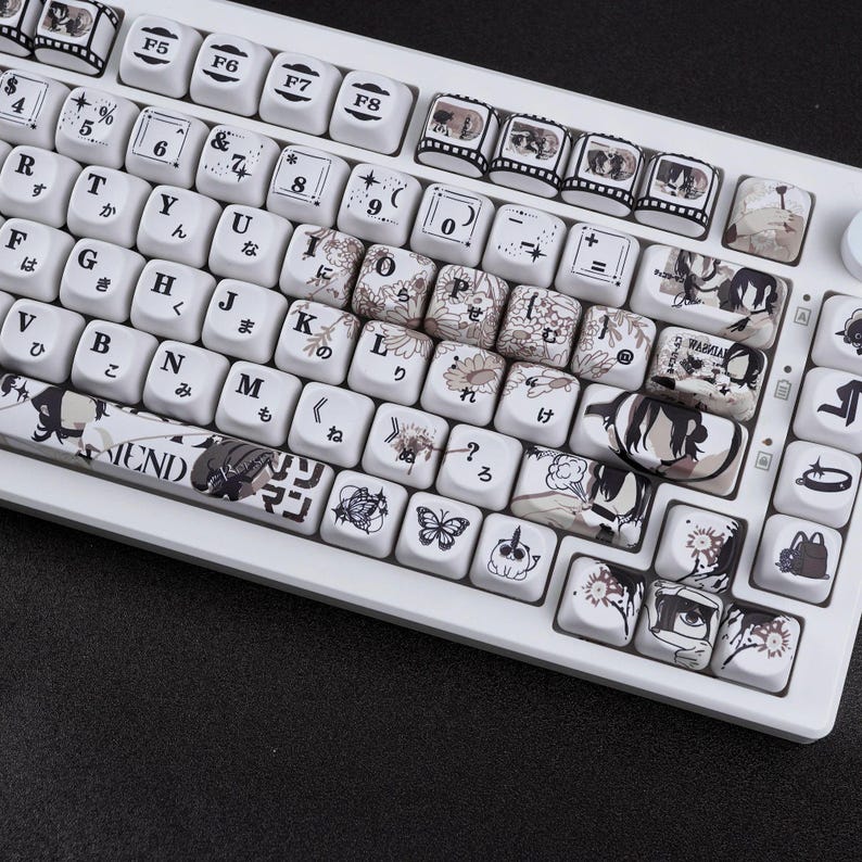 Reze Anime Keycaps: Chainsaw Man PBT Cherry Profile Set - Etsy