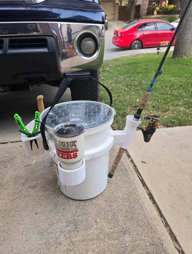 Yeti Loadout Bucket Fishing Rig | 3D Printed Rod Holder Cup Holder Tool ...