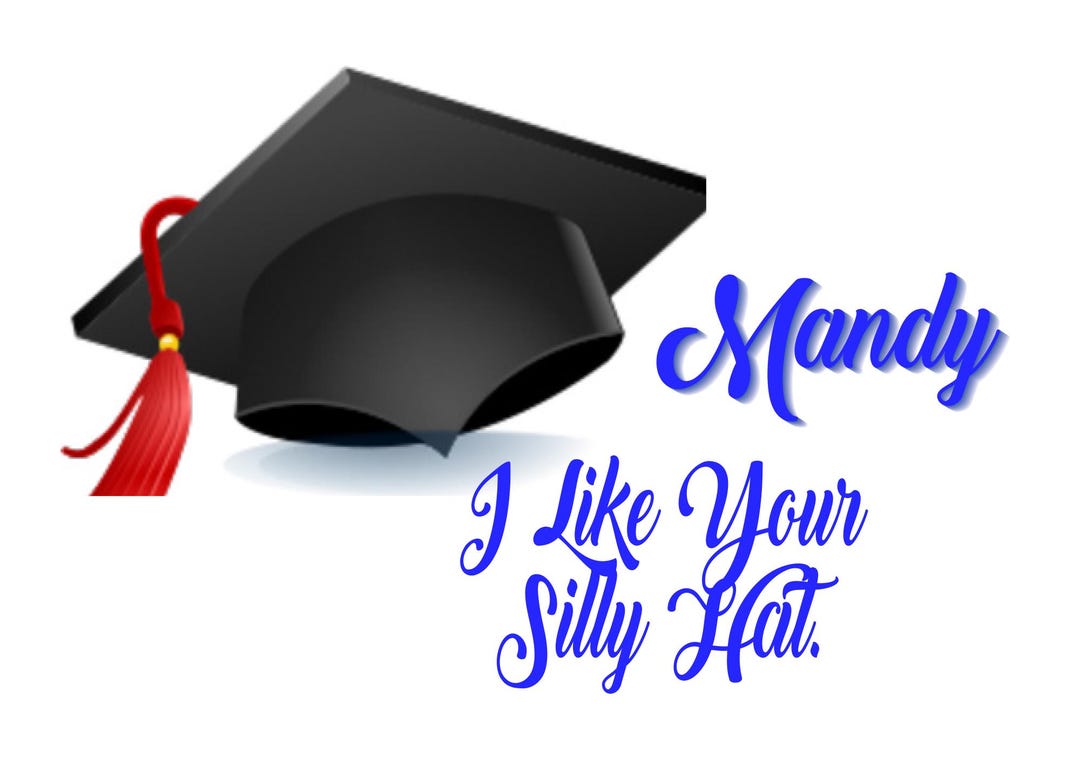 Celebrate With a Silly Hat - Congrats Grad Fun Gift - Etsy