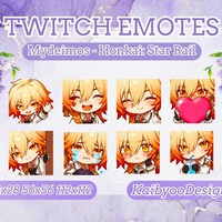 March 7th Honkai Star Rail HSR Emotes for Twitch | Youtube | Discord - Etsy