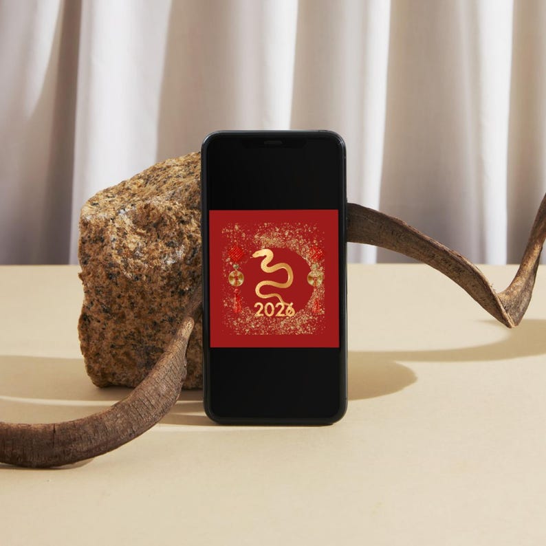 Lunar New Year Phone Wallpaper Set | 2026 Zodiac Horse, Dragon, Snake ...
