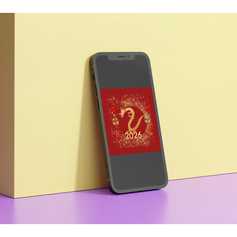 Lunar New Year Phone Wallpaper Set | 2026 Zodiac Horse, Dragon, Snake ...