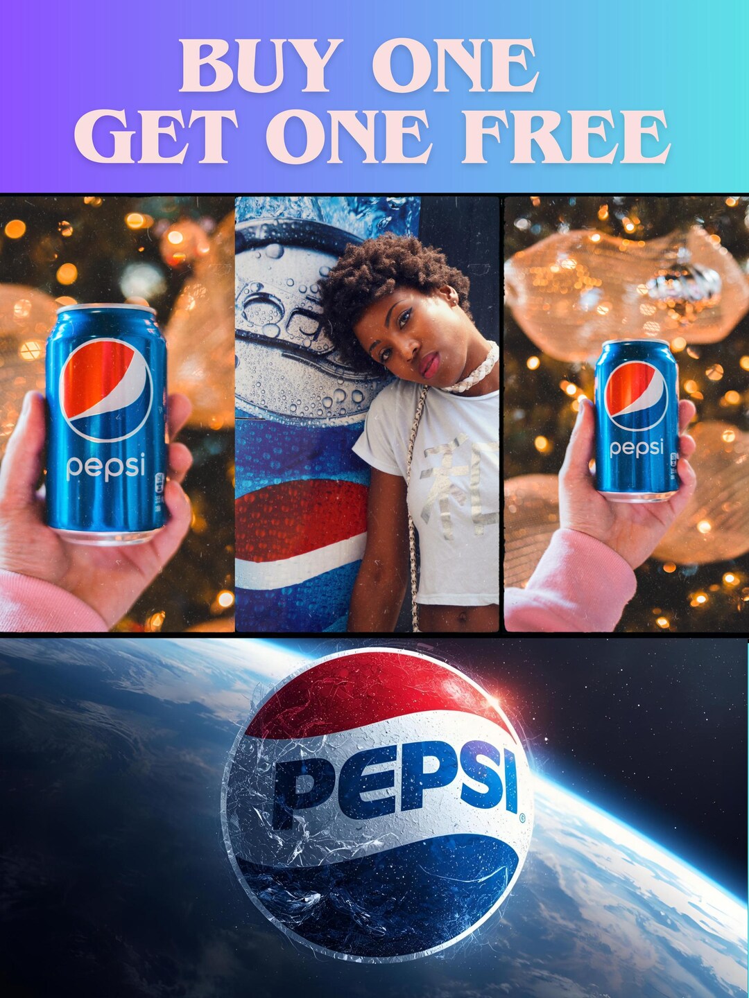 Retro Pepsi Art Print | Vintage Soda Poster | Digital Download Wall Art ...