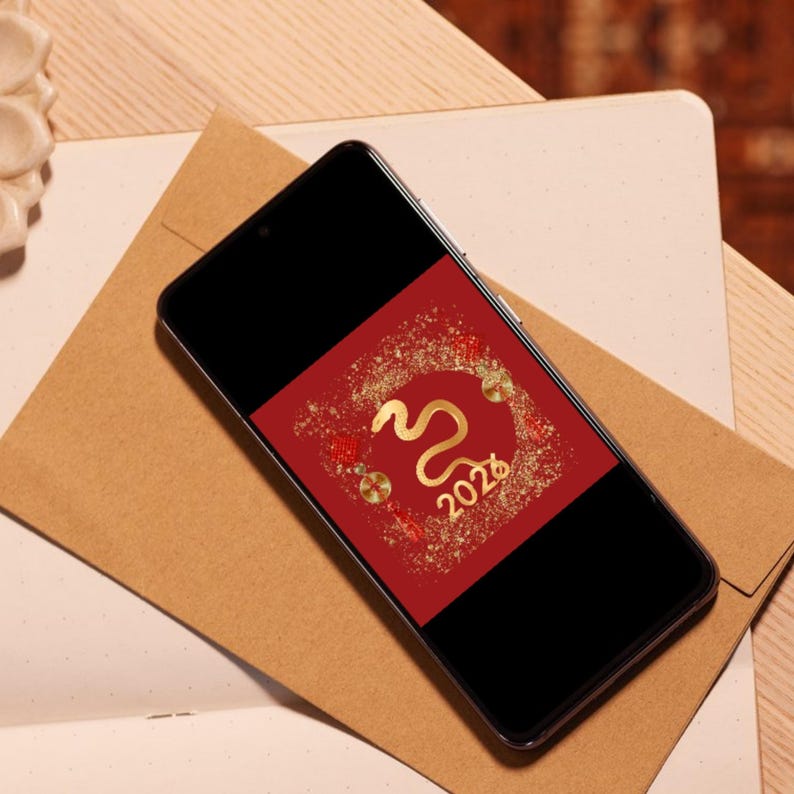 Lunar New Year Phone Wallpaper Set | 2026 Zodiac Horse, Dragon, Snake ...