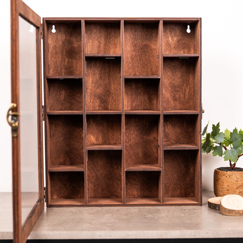 Perfume Display Cabinet, Wall Mounted Cabinet With Glass Doors, Perfume ...