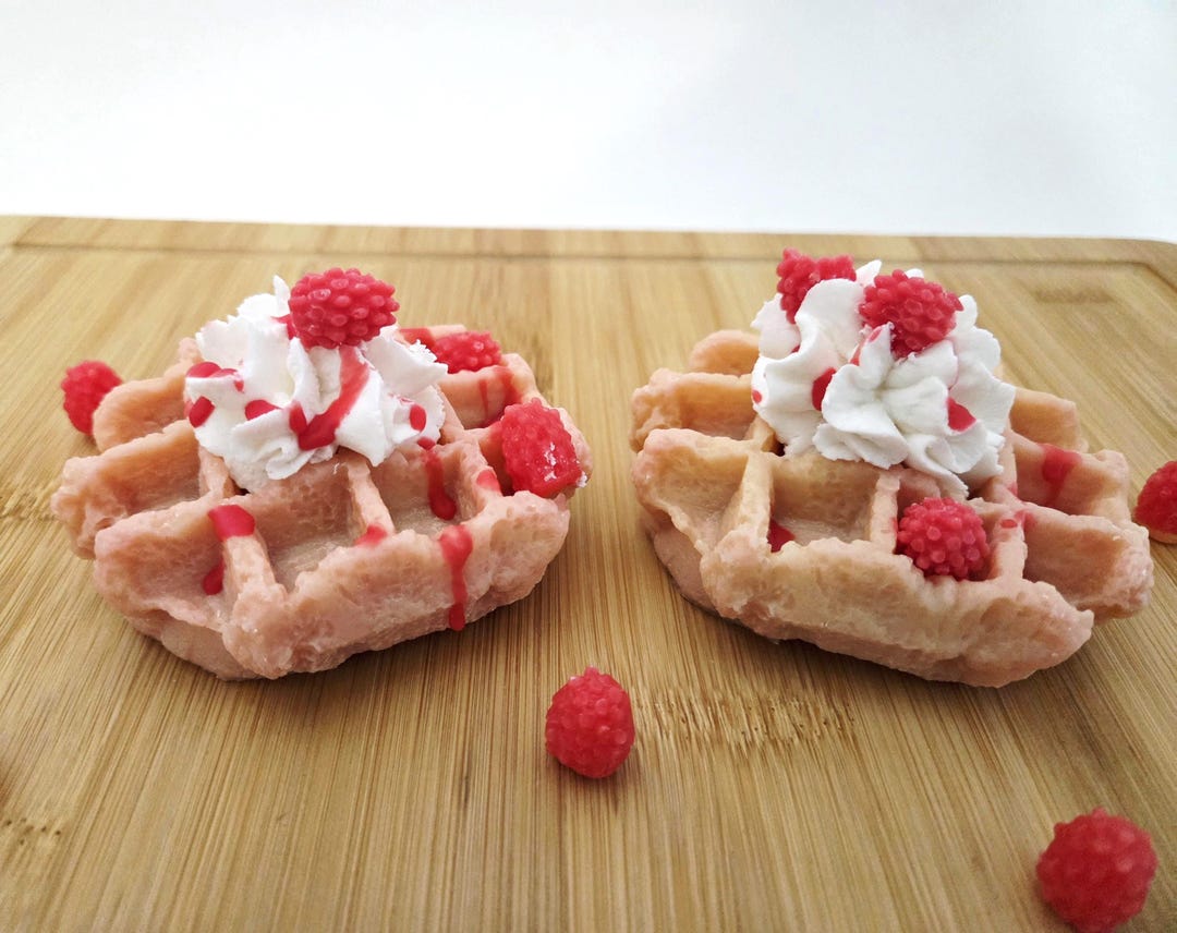 Dessert Waffle Scented, Raspberry Waffle Wax Melts - Etsy