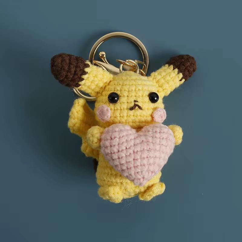 Handmade Pikachu Keychain - Etsy