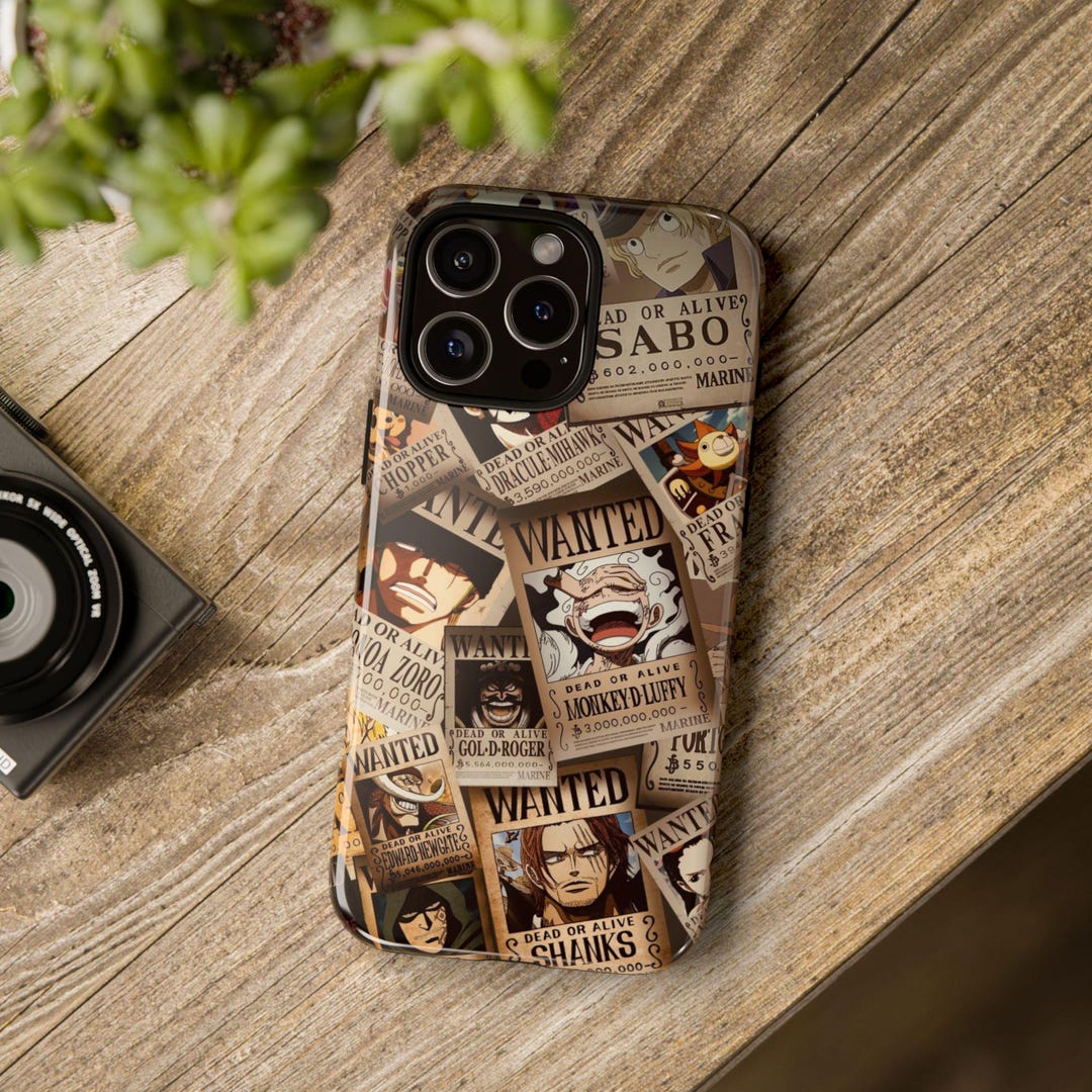 One Piece Wanted Poster Collage Phone Case | Anime Bounty Poster - Etsy