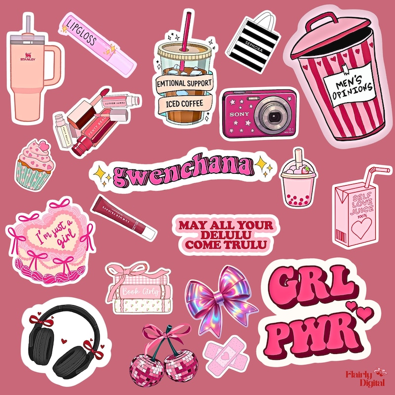 Journal Stickers Feminine - Etsy