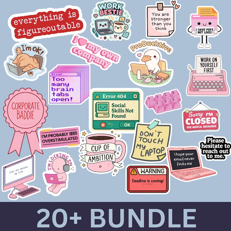 Cute Stickers Corporate - Etsy