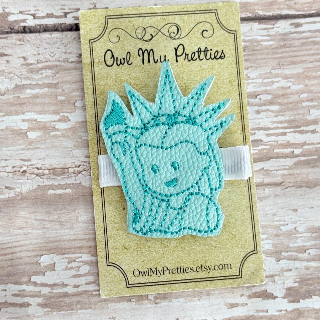 Lady Liberty Hair Clip, Statue of Liberty Hair Clip, USA Hair Clip, 4th ...