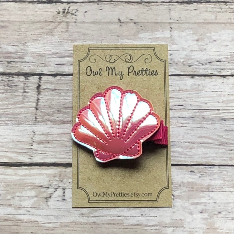 Seashell Hair Clip - Etsy