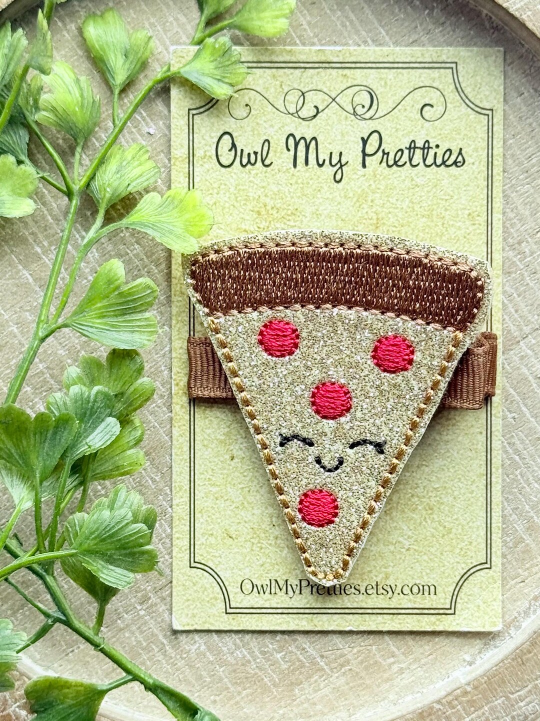 Pizza Hair Clip, Pepperoni Pizza Hair Clip, Food Hair Clip, Girls Hair ...