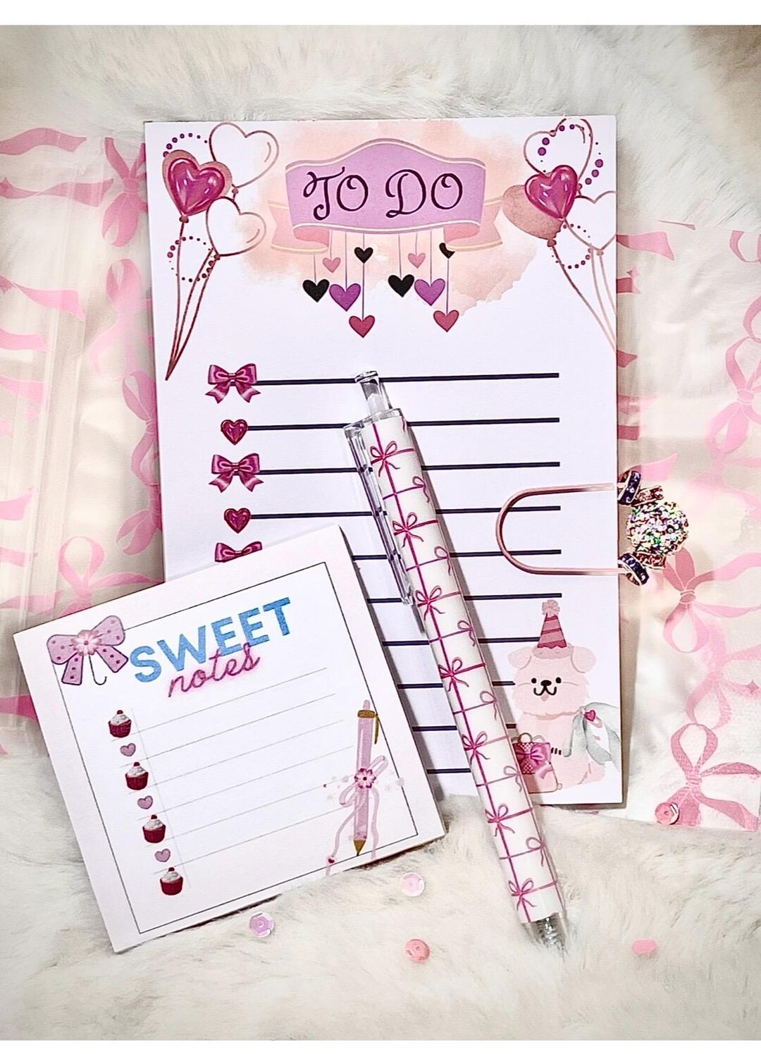 Planner Bundle Complete Gift Set With Pen, Large Notepad, Small Notepad ...