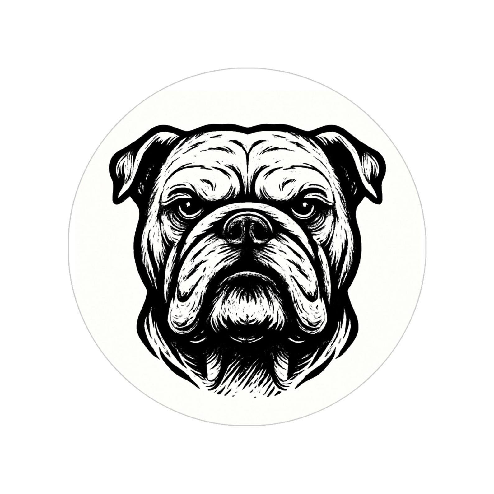 Bulldog Car Decal, Bulldog Outdoor Waterproof Sticker - Etsy