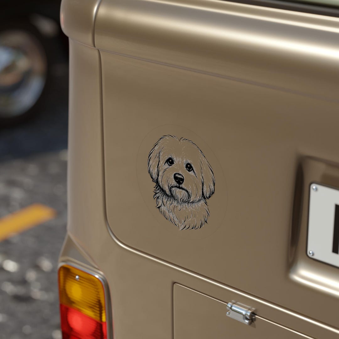 Coton De Tulear Dog Car Decal, Waterproof Outdoor Sticker - Etsy