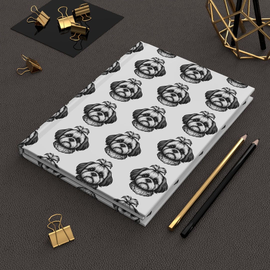 Shih Tzu Hardcover Journal: Lined Notebook, Dog Lover Gift - Etsy