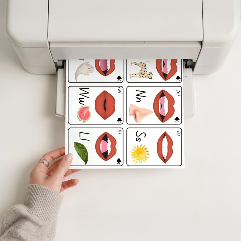 Phonics Mouth Flashcards | Speech Therapy Articulation Cards (digital ...