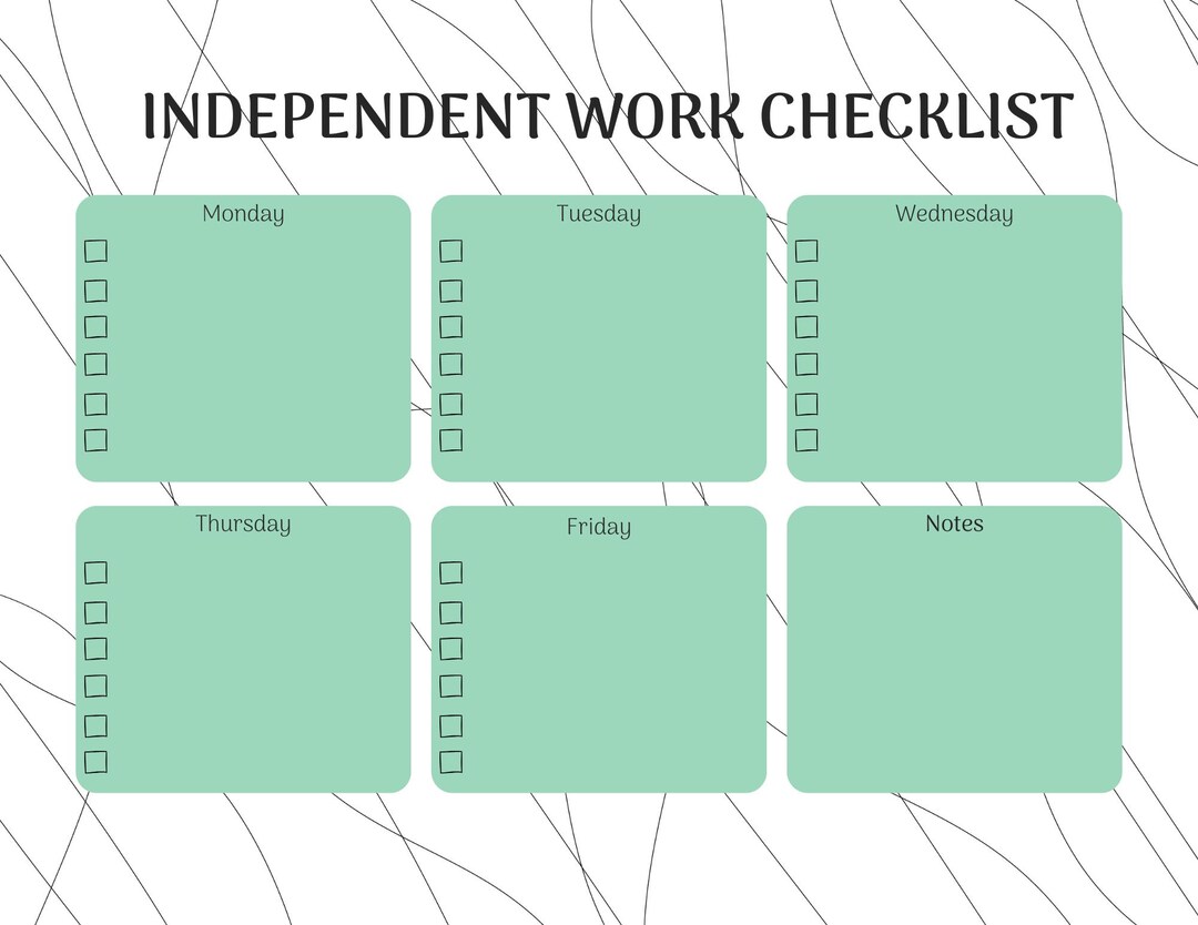 Editable Homeschool Week-at-a-glance (5 Designs) + Independent Work ...