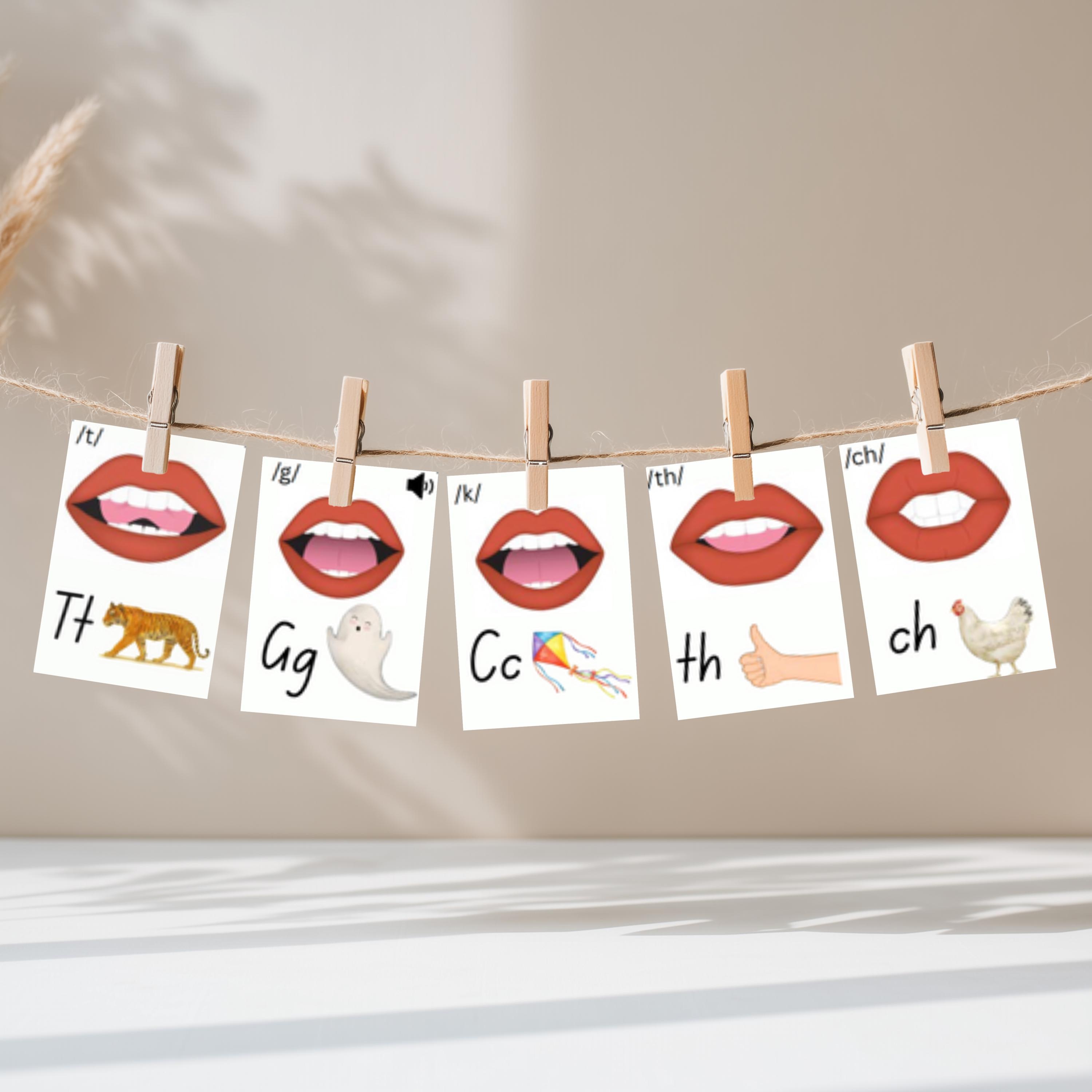 Phonics Mouth Flashcards | Speech Therapy Articulation Cards (digital ...