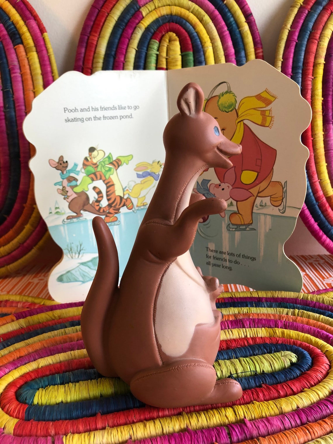 Kanga and Roo Squeaky Toy, Holland Hall Prod., Winnie the Pooh, Vintage ...