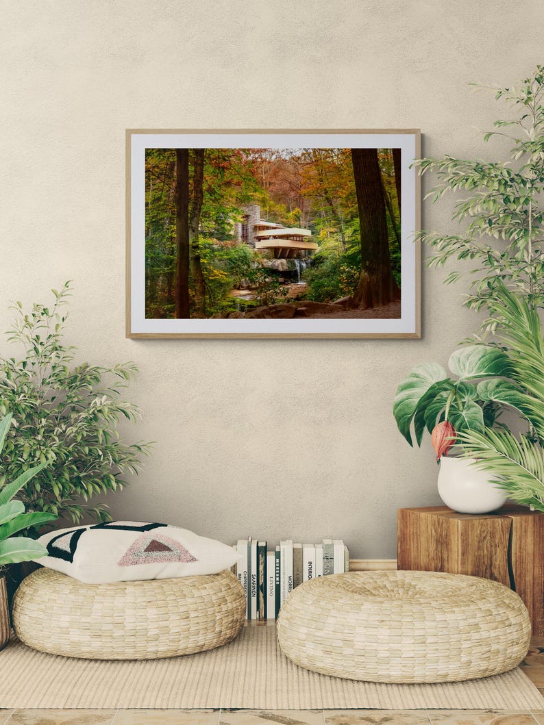Fallingwater Haus Herbst Poster | Frank lllloyd Wright Architektur ...