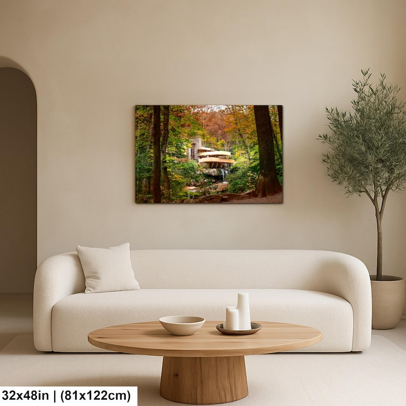 Fallingwater Haus Herbst Poster | Frank lllloyd Wright Architektur ...