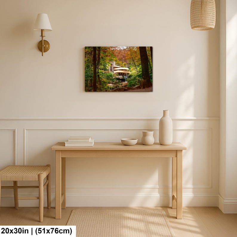 Fallingwater Haus Herbst Poster | Frank lllloyd Wright Architektur ...