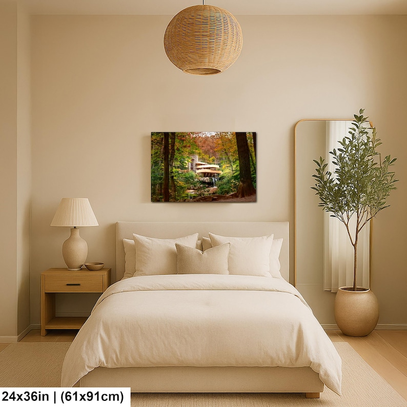 Fallingwater Haus Herbst Poster | Frank lllloyd Wright Architektur ...