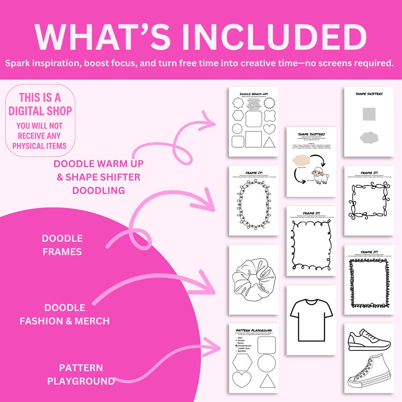 Official Doodle Designer Kit | Printable Doodle Art Activities | Shape ...