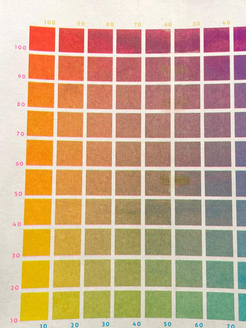 Riso Color Chart - Etsy