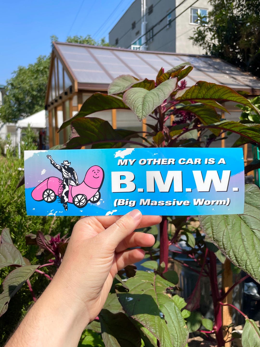 My Other Car is a BMW (big Massive Worm) Bumper Sticker - Etsy