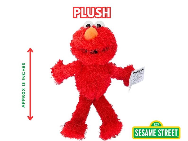 Sesame Street Elmo Plush 13" Soft Plush Toy for Kids and Toddlers ...
