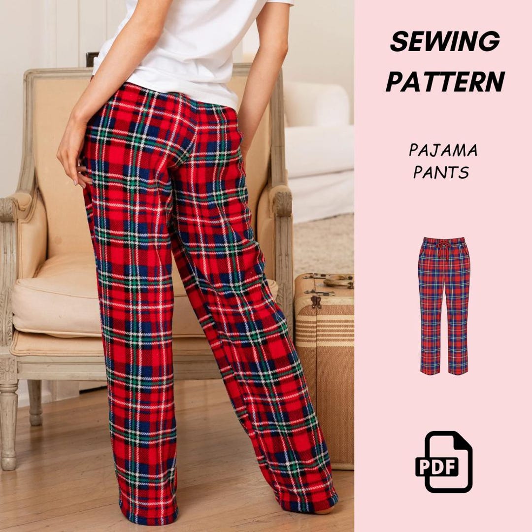 Unisex Pajama Pants Sewing Pattern: Adult DIY Loungewear (PDF Pattern ...