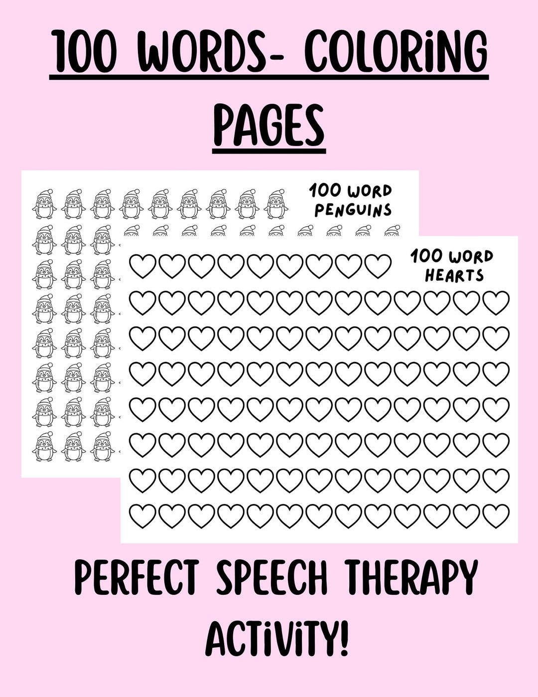 100 Trials Coloring Pages for Speech Therapy | Low-prep Articulation ...