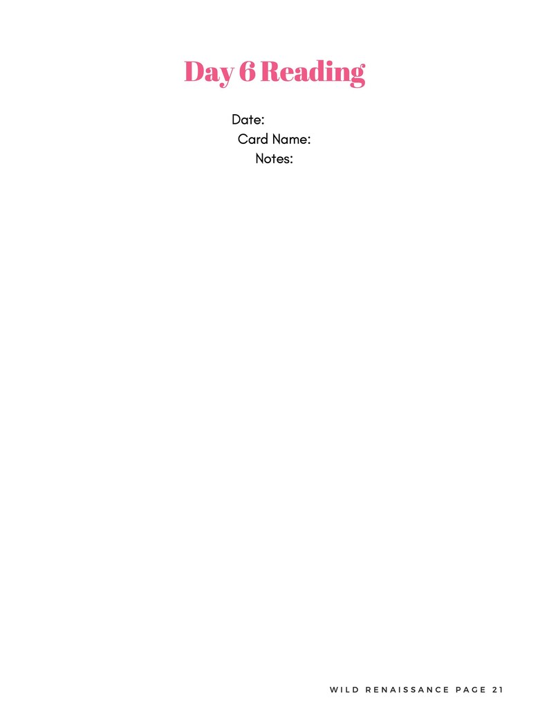 7 Day Tarot Workbook PDF | Beginner Tarot Guide | Learn Tarot Cards ...